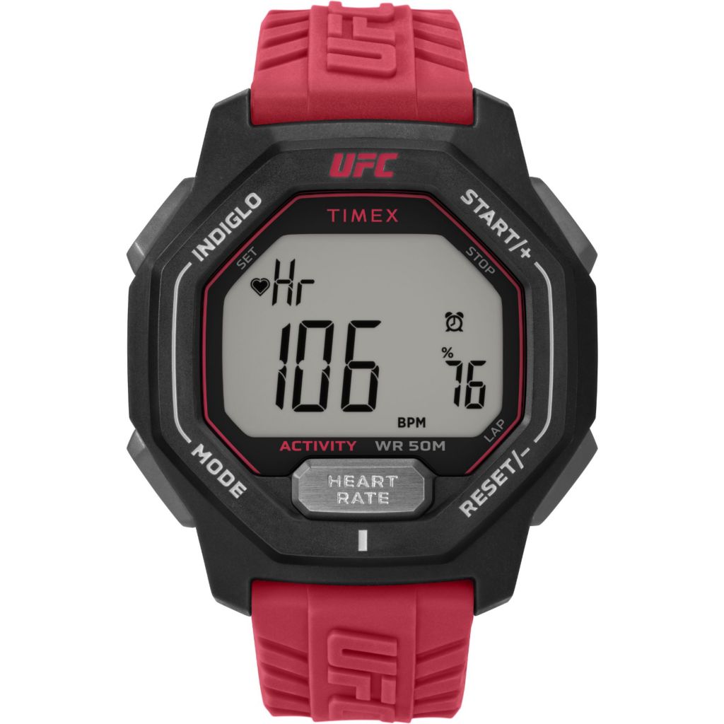 Timex 46mm UFC Spark Quartz Digital Polyurethane Strap Watch – Offoutlets